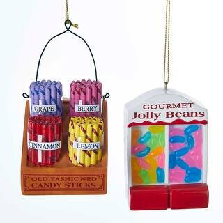 Pack of 12 Orange and Red "Candy Sticks and Jolly Beans" Christmas ...