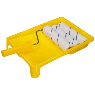 5Pcs Paint Roller Kit, 7" 50mm Dia Acrylic Rollers, Paint Tray, Frame ...