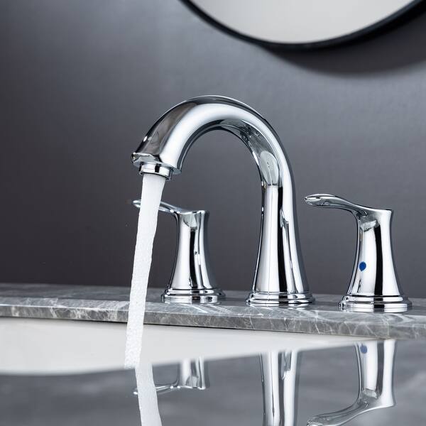 Widespread Bathroom Faucet Set with High Arc Design and Drip-Free ...