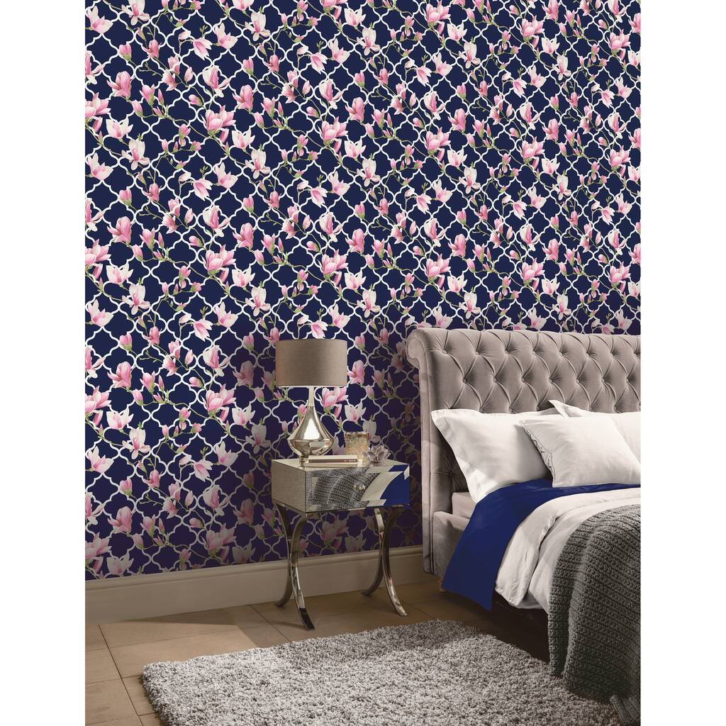 Arthouse Magnolia Trellis Unpasted Wallpaper - Overstock - 32820825