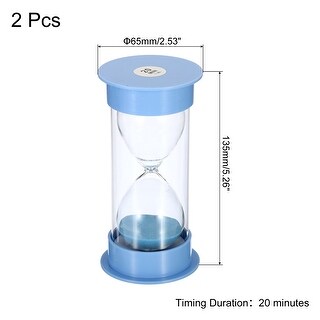 20 Min Sand Timer, 2Pcs 5.26x2.53" Sand Timers, Count Down Sand Glass ...