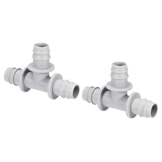 Reducing Barb Tee Drain Hose Connector 15mm T Shape Tube Fitting AC ...