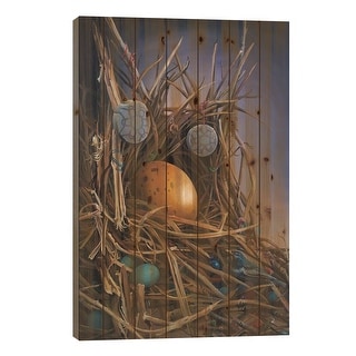 What She Sees Print On Wood by Gigi Chen - Multi-Color - Bed Bath ...