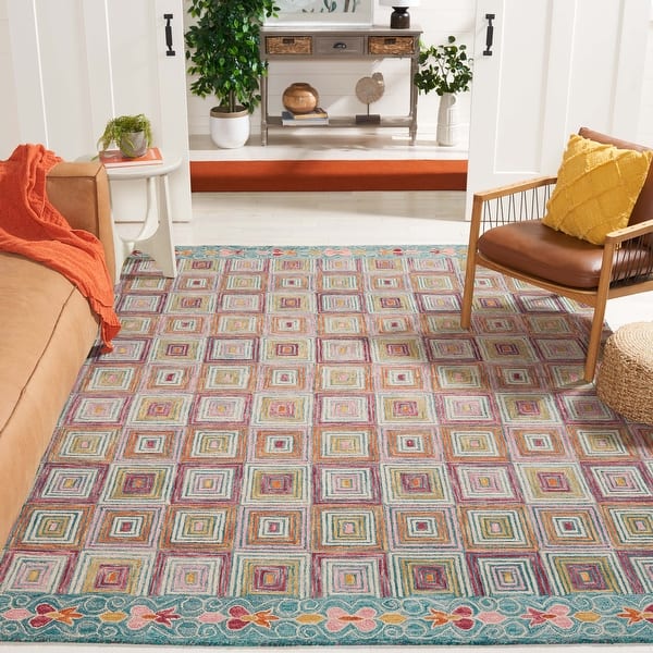 SAFAVIEH Handmade Aspen Liba Bohemian & Eclectic Tribal Wool Rug - Bed ...