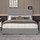 VECELO Upholstered Storage Bed Frame with 2 Side USB Ports and 4 Big ...