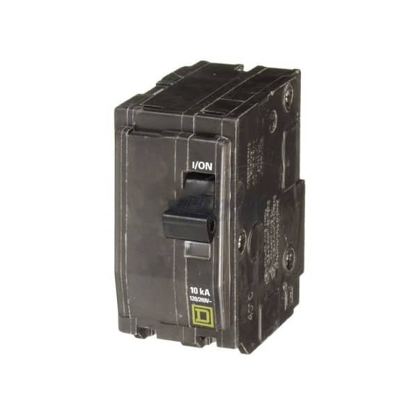 50 Amp Plastic QO Double Pole Breaker 120-240V Black Circuit Breaker ...