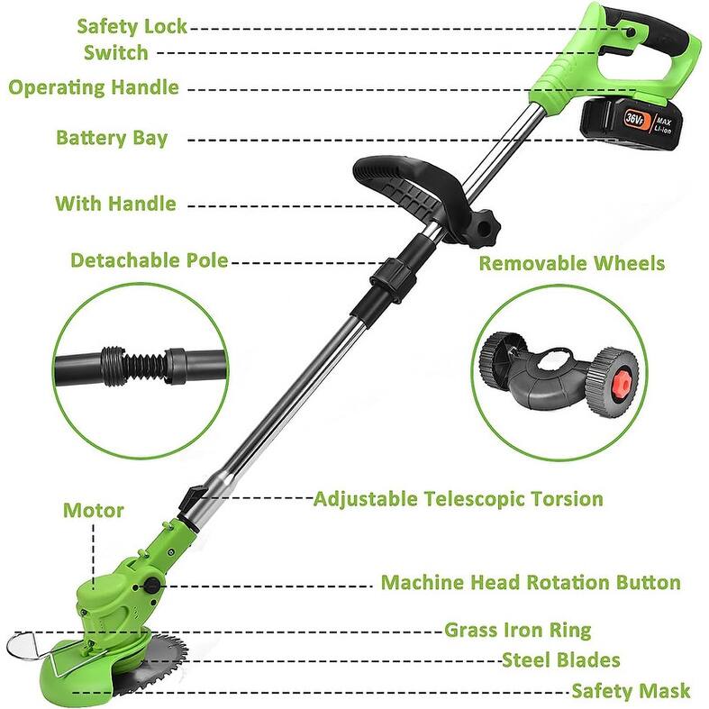Weed Cordless String Trimmer - Overstock - 38237955
