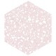 Merola Tile Venice Hex Pink 8-5/8" x 9-7/8" Porcelain Floor and Wall ...