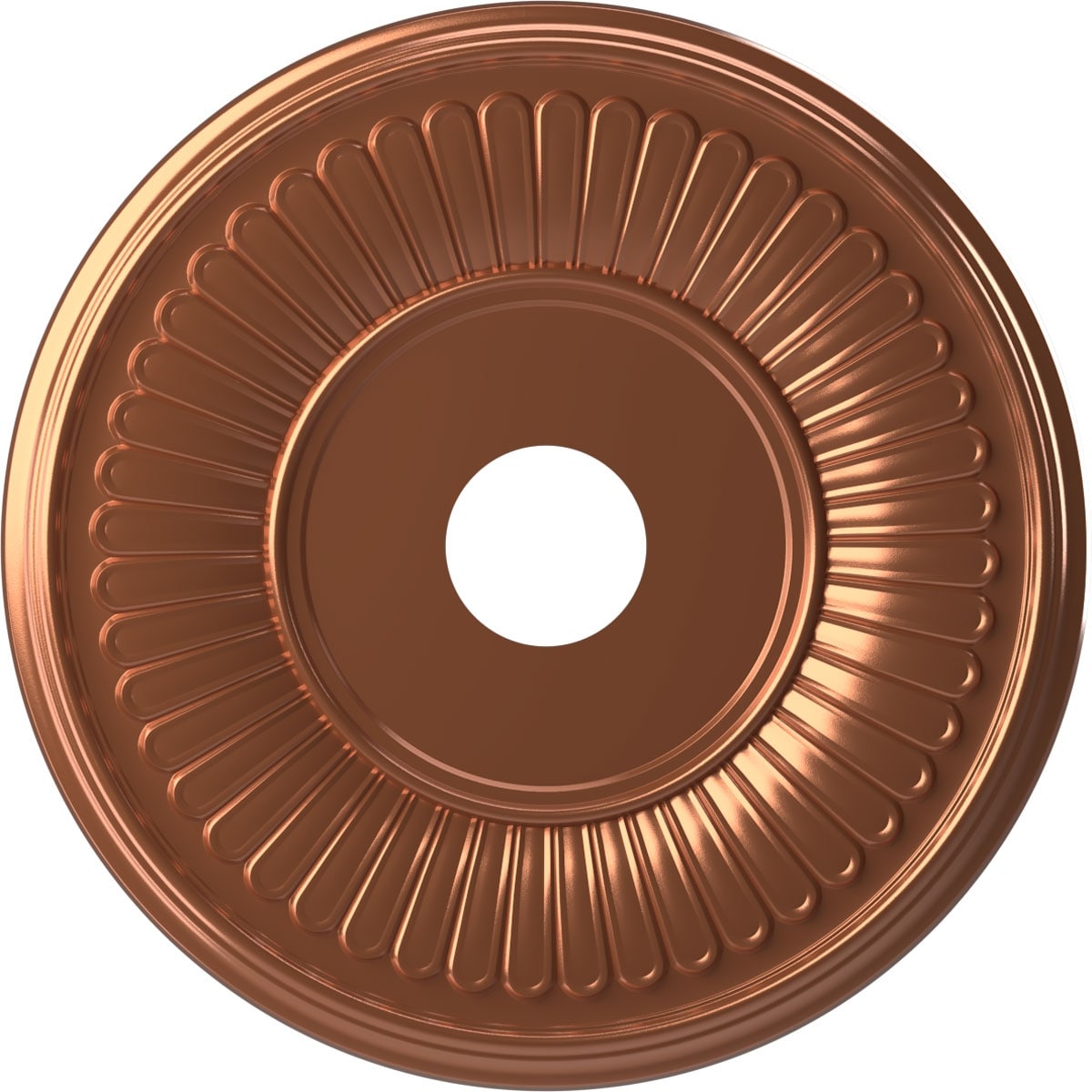 3 1/2" Inside Diameter - Berkshire Thermoformed PVC Ceiling Medallion ...