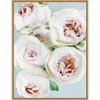 Early David Austin Roses by Elise Catterall (18 x 24 in.), Framed ...