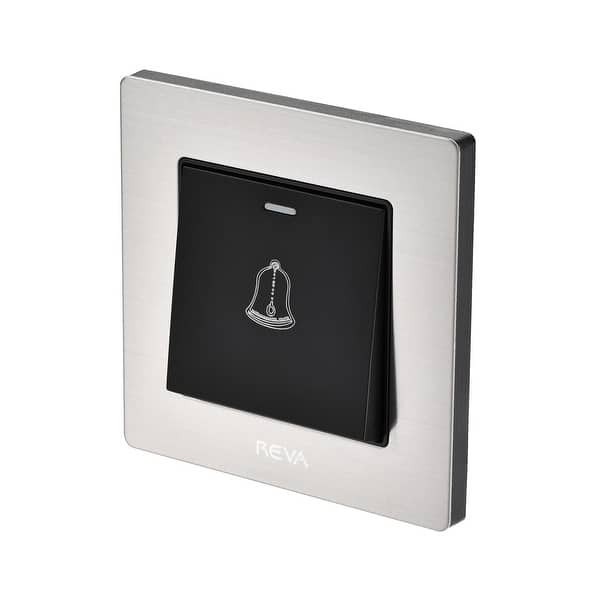 Doorbell Push Button Switch Wall Mounted Self-reset Black AC 250V 16A ...