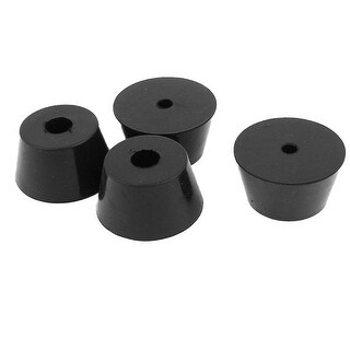 4pcsTable Desk Feet Protector Conical Black Rubber Chair Leg Pad ...