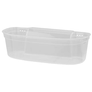Home Basics Clear Plastic Over the Cabinet Basket - Bed Bath & Beyond ...