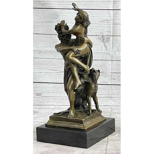 Signed Greek God Pluto Abduction Of Sabine Woman Bronze Mythical Sculpture - Bed Bath & Beyond ...