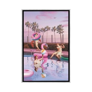 iCanvas "Pool Party" by Jonas Loose Framed - Bed Bath & Beyond - 37676051
