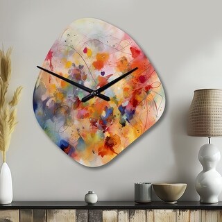 Colorful Transformations Of Flow II - Abstract Liquid Ink Wall Clock in ...