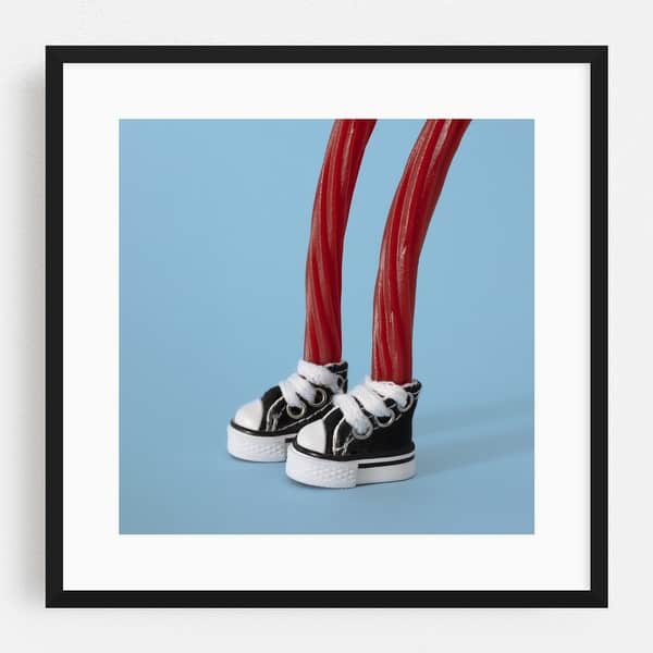 Candy legs Photography Cartoon Fashion Art Print/Poster - Bed Bath ...