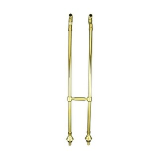 Freestanding Clawfoot Tub Faucet Parts Supply Line Gold PVD | Renovator ...