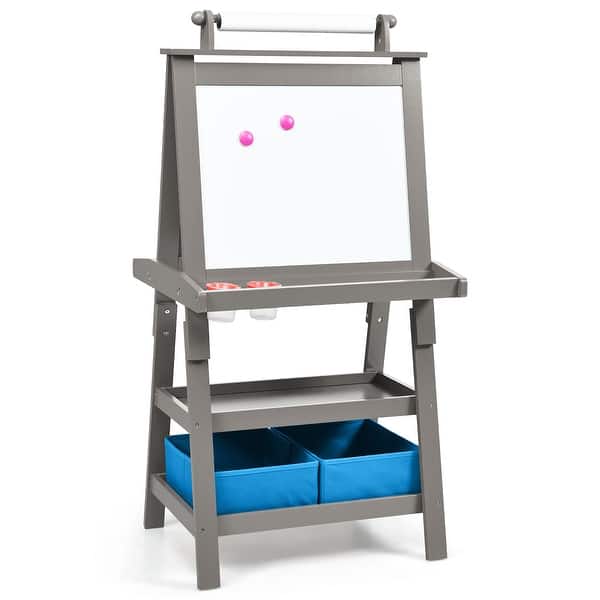 3 in 1 Kids Art Easel Double Sided Storage Easel w Storage Boxes - On ...
