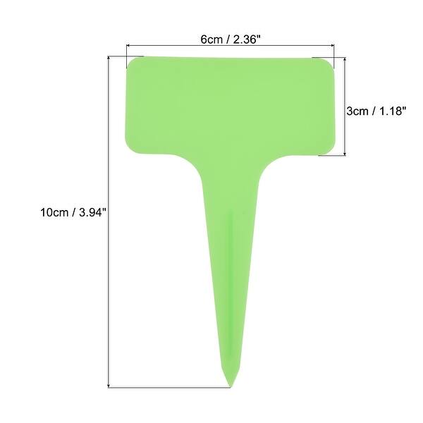 PVC Plant Label Stake T Type 6 x 3cm Water Resistant for Garden 5 Color ...