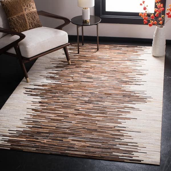 SAFAVIEH Handmade Studio Shefkije Natural Hide Leather Rug - Bed Bath ...