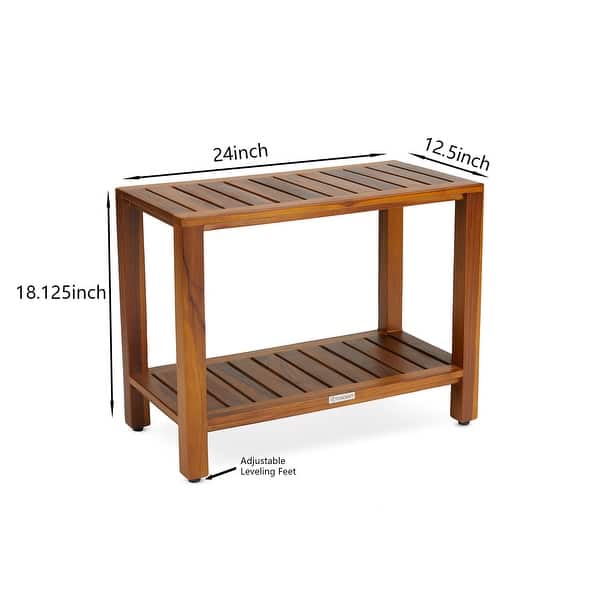 TeakCraft The ESKE, Teak Shower Bench 24 Inch - Bed Bath & Beyond ...