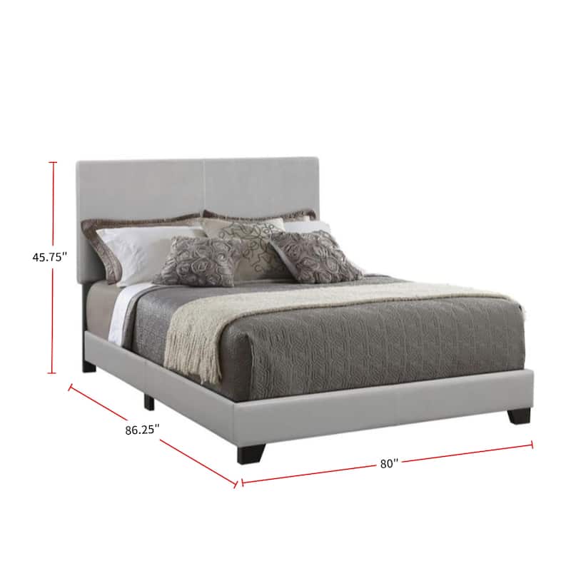 Leatherette Upholstered Bed - Overstock - 35182468