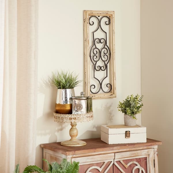 metal scrollwork wall decor
