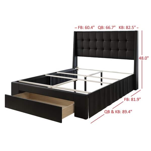 Pamela Tufted Upholstered Storage Panel Bed - Bed Bath & Beyond - 38345031