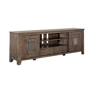 Arrowcreek Weathered Stone 76 Inch TV Console - Bed Bath & Beyond ...