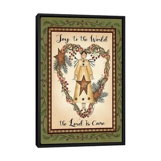 iCanvas "Joy To The World Angel" by Linda Spivey Framed Canvas Print ...