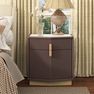 Christopher Knight Home - Silvio Nightstand with Manufactured Wood and ...