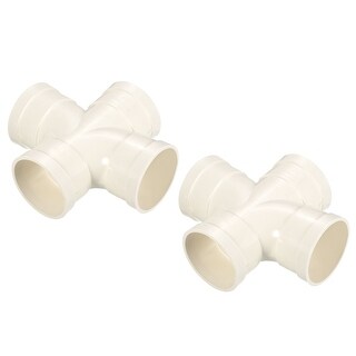 2.93inch Pipe Fitting, 2Pcs Splitter Duct Flat 4 ways Hose Connector ...