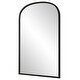 Copper Grove Satin Black Wall Mirror with Subtle Arch - Bed Bath ...