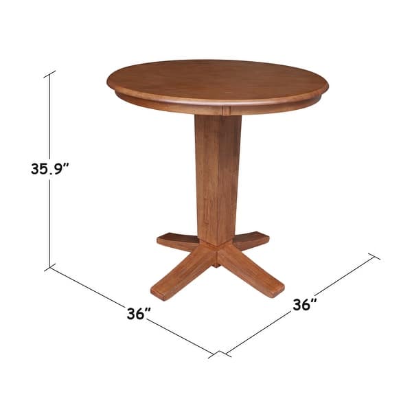pedestal table dimensions