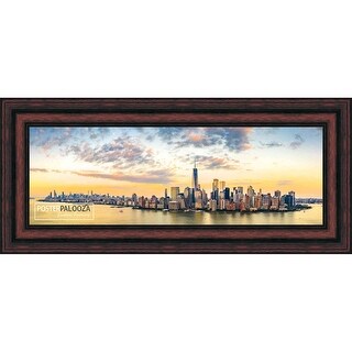 39x13 or Puzzle Traditional Cherry Complete Wood Panoramic Frame with ...