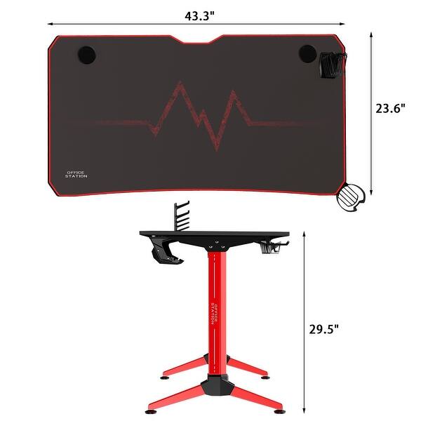 Gaming Desk Modern Style Racing Desk - Bed Bath & Beyond - 35827798