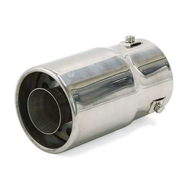 Universal Stainless Steel Screw Fixing Car Exhaust Pipe Muffler Tip ...