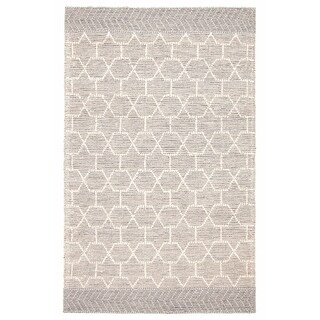ECARPETGALLERY Braid weave Sienna Grey Wool Rug - 5'0 x 7'11 - Bed Bath ...