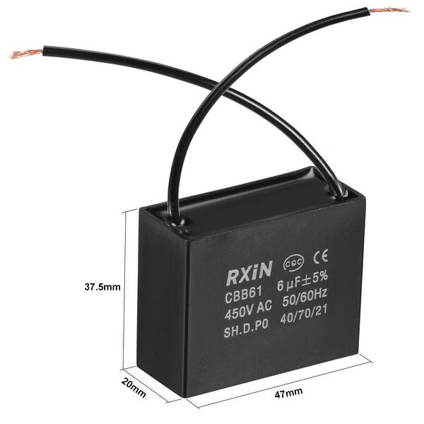 Run Capacitor 450V AC 6uF Metallized Polypropylene Film Capacitors ...