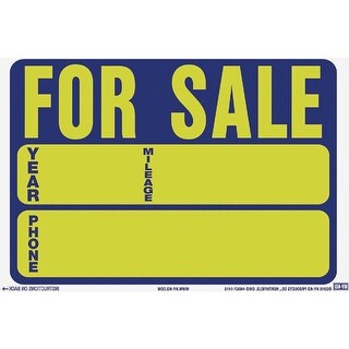 Hy-Ko Auto For Sale Static Cling Sign - 1 Each - Bed Bath & Beyond ...