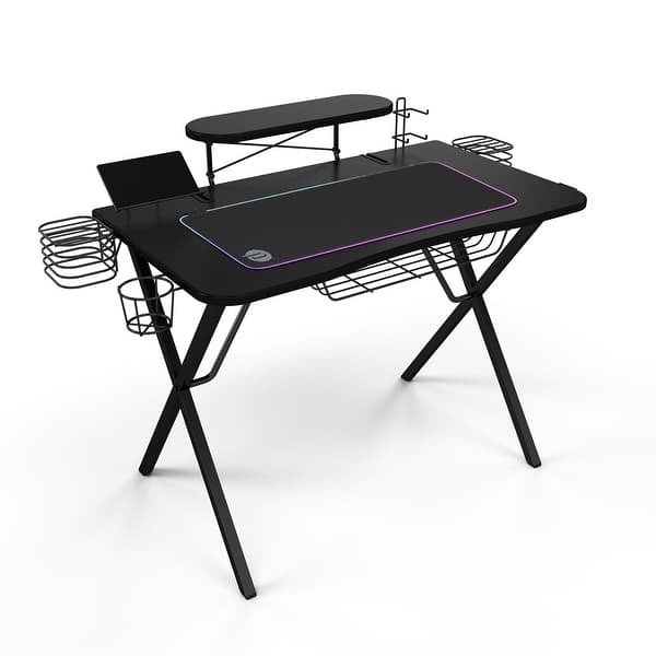 Atlantic Pro Gaming Desk with Dardashti LED Mouse Pad - Bed Bath ...