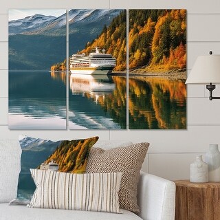 Designart "Breathtaking Cruise In Alaska" Landscapes Canvas Prints Set ...
