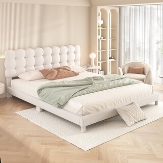 Elegant Design Queen Size Platform Bed - Bed Bath & Beyond - 39973731