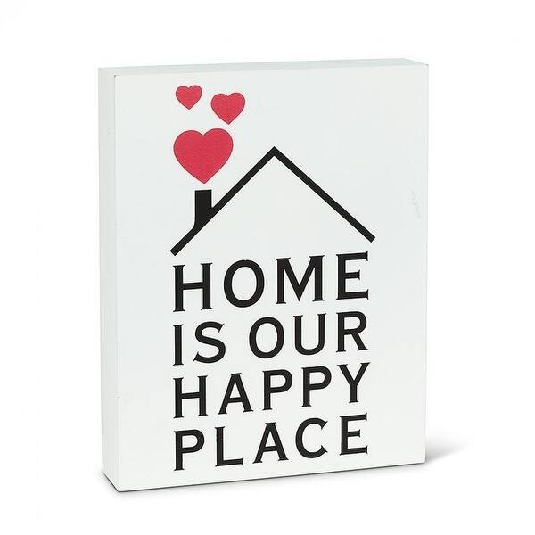 Home Is Our Happy Place Block Sign - Bed Bath & Beyond - 40042826