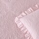 Triple Ruffle Medallion Damask Bedding Set - Bed Bath & Beyond - 36411741