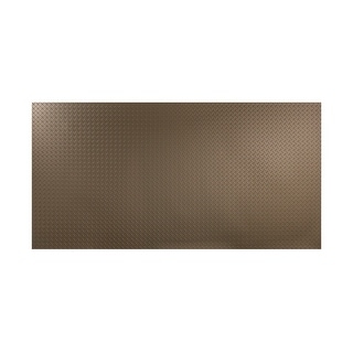 FASÄDE Diamond Plate 4-foot x 8-foot PVC Wall Panel in Argent Bronze ...