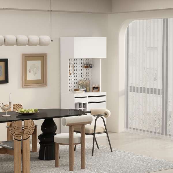 Pantry Storage Cabinet 78.7 Modular Kitchen Buffet Kitchen Cupboard On Sale Bed Bath Beyond 37279464