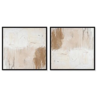 Minimalist Musings II Set Canvas Warm Boho Abstracts by Art Remedy ...