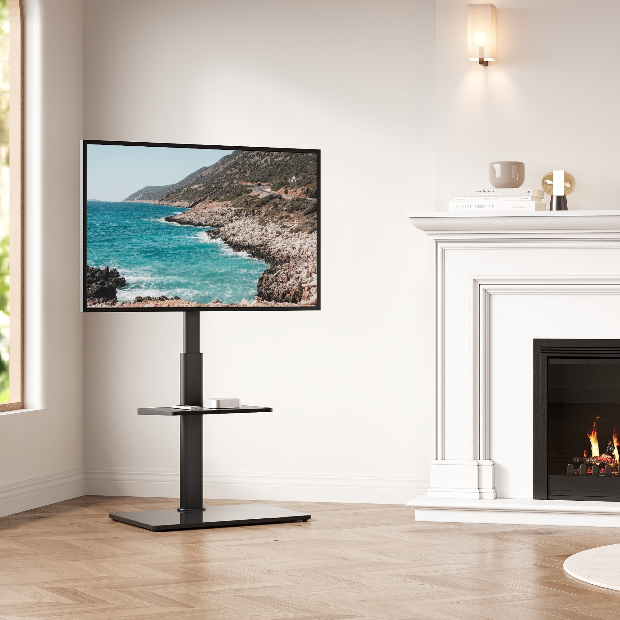 tv stand with back support